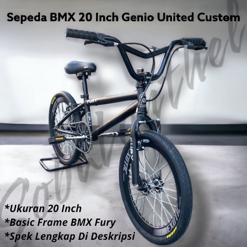 Jual Sepeda BMX 20 Fury United Custom Rakit Sobatonthel | Shopee Indonesia