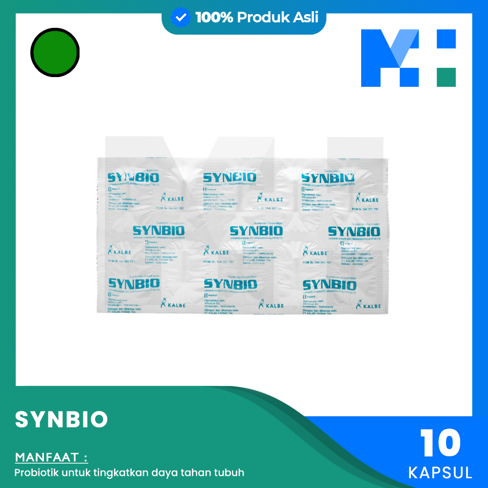 Jual SYNBIO Vitamin Probiotik Untuk Kesehatan Pencernaan Strip 10 ...