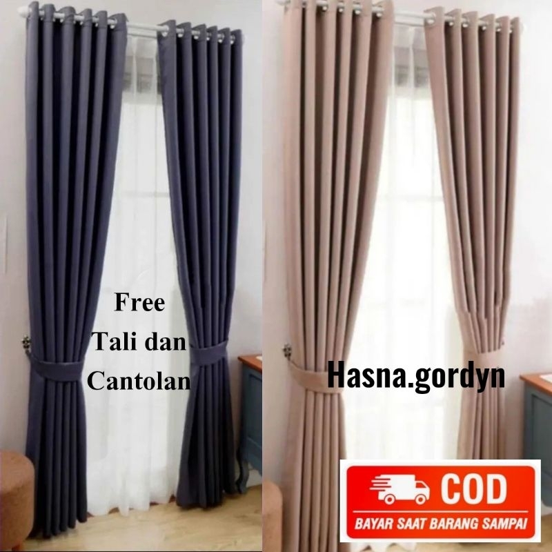 Jual Gorden TEBAL ANTI SINAR MATA HARI HORDENG BLACKOUT GORDENG JENDELA ...