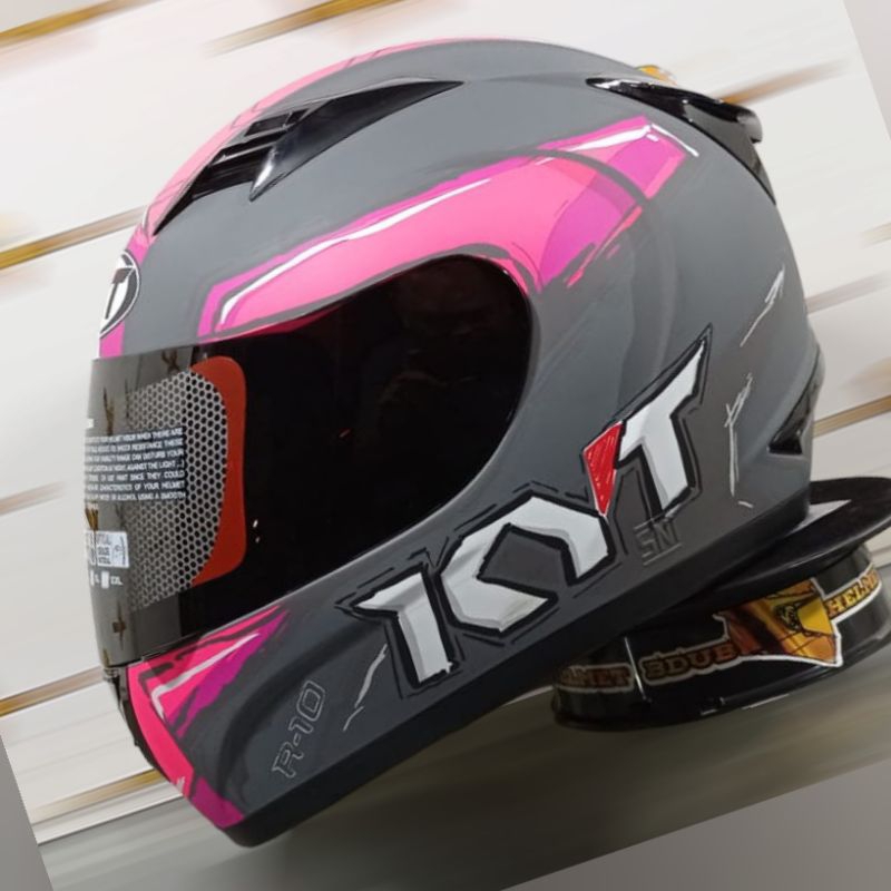Jual Helm full face KYT R10 Original modif (PAKET GANTENG) | Shopee ...