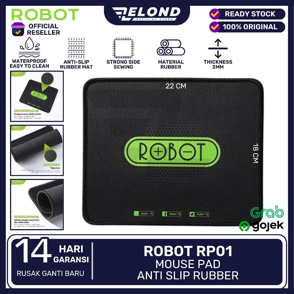 Jual Mousepad Mouse Pad Anti Slip Robot Rp01 Mp01 Gaming Polos Hitam