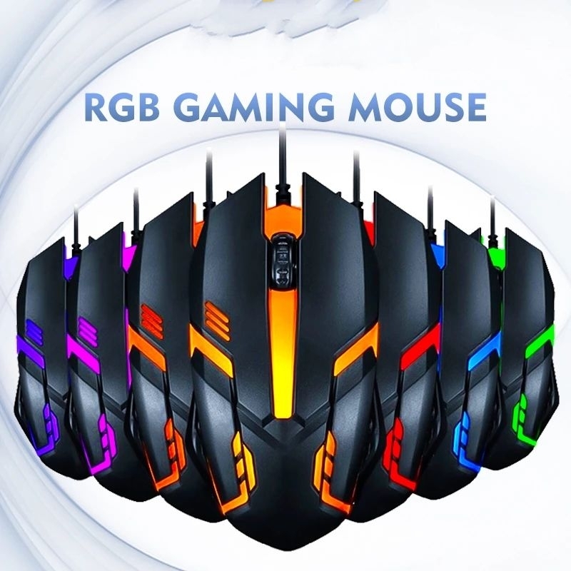 Jual [COD] Mouse Gaming RGB SN X1 Black Kabel | Mouse Gaming Colorfull ...