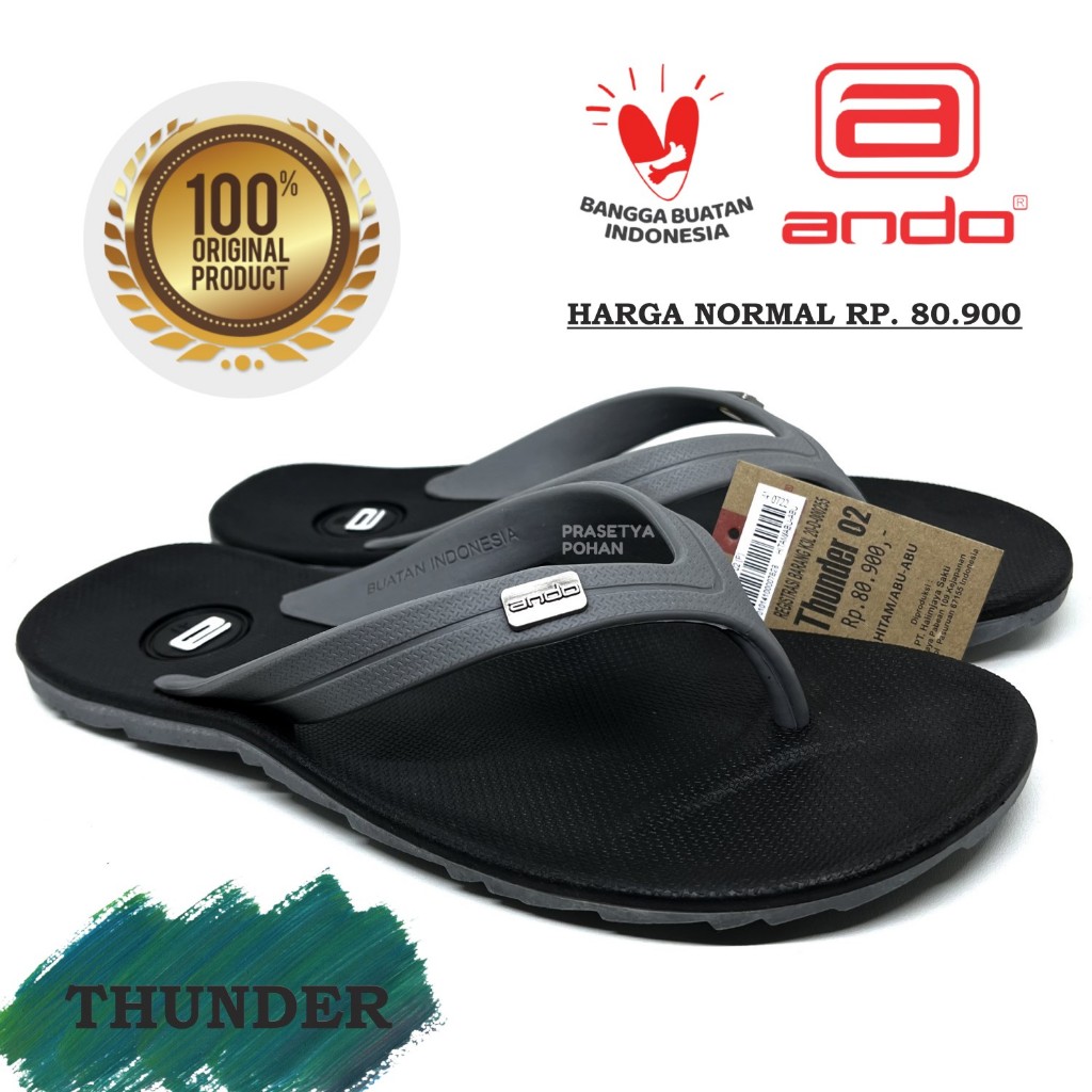 Jual Sandal Pria Ando Original Super Lentur dan Awet - Sendal Ando Pria ...