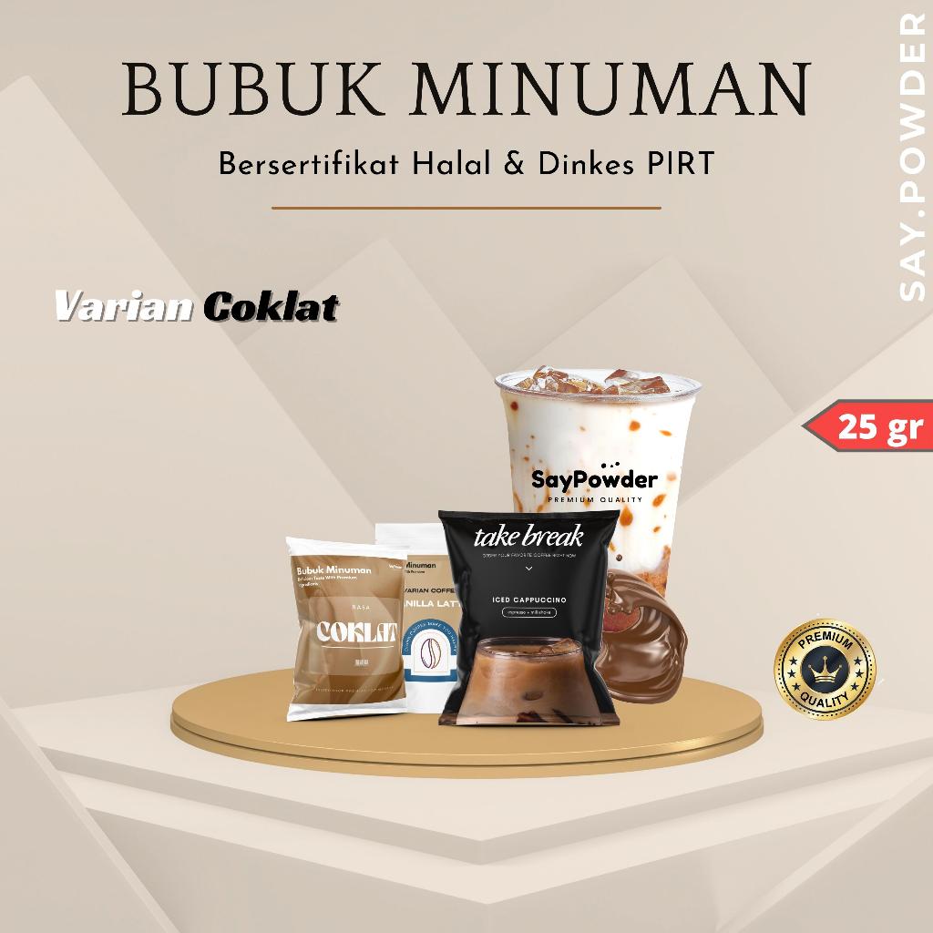 Jual Bubuk Minuman Rasa Premium 25 Gram Aneka Rasa Coklat Varian Coklat ...
