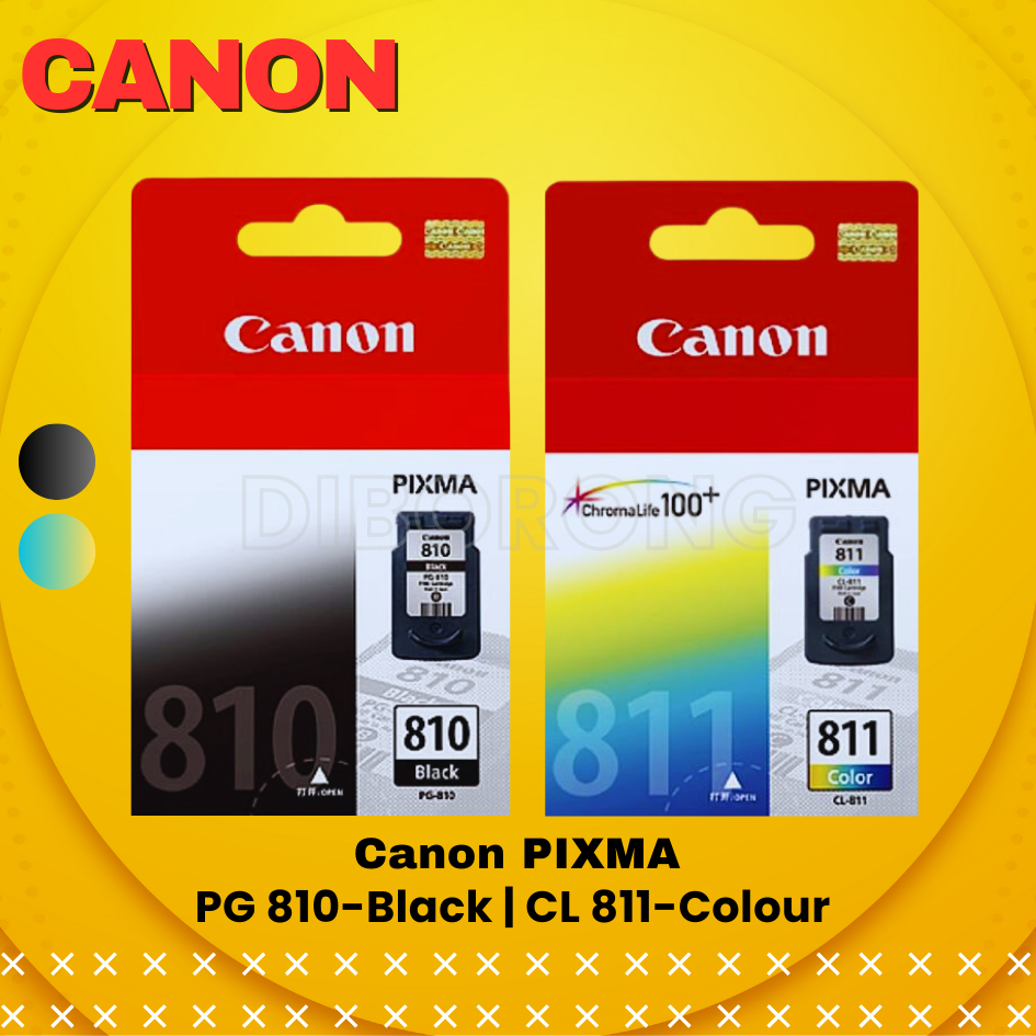 Jual Cartridge Canon 810 Black Original Tinta Canon 811 Color 1 Set ...