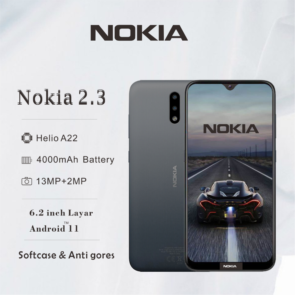 Jual (cod) Nokia 2.3 - 6.3 inch-（2GB+2GB*)+32G/dual sim /13MP +5MP /hp ...