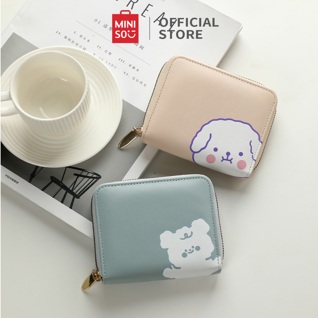 Jual MINISO Collection Dompet Wanita Short Wallet Cetak Hewan Kepala ...