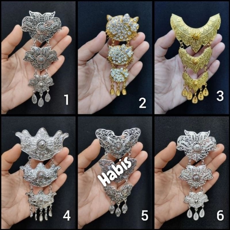 Jual kumpulan bros kutubaru kebaya 3 susun, bros jawa, bros betawi ...