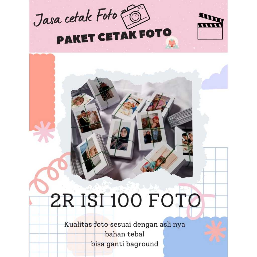 Jual CETAK FOTO POLAROID 2R 100 FOTO TERLARIS DAN TERMURAH PROSES SATU HARI JADI BISA COD ...