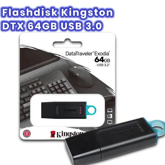 Jual DT Exodia Flashdisk Kingston 64GB USB 3.2 m DTXm dtx-m UFD Fd KGS ...