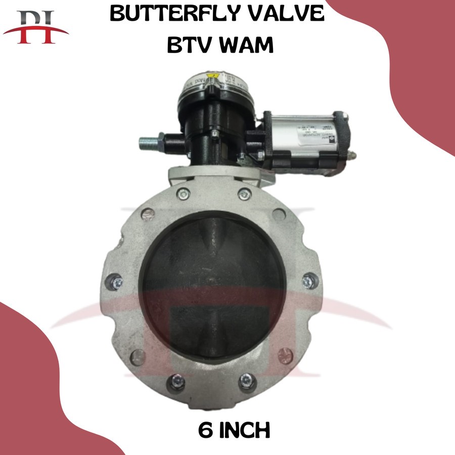 Jual BUTTERFLY VALVE ACTUATOR BTV WAM 6 INCH | Shopee Indonesia