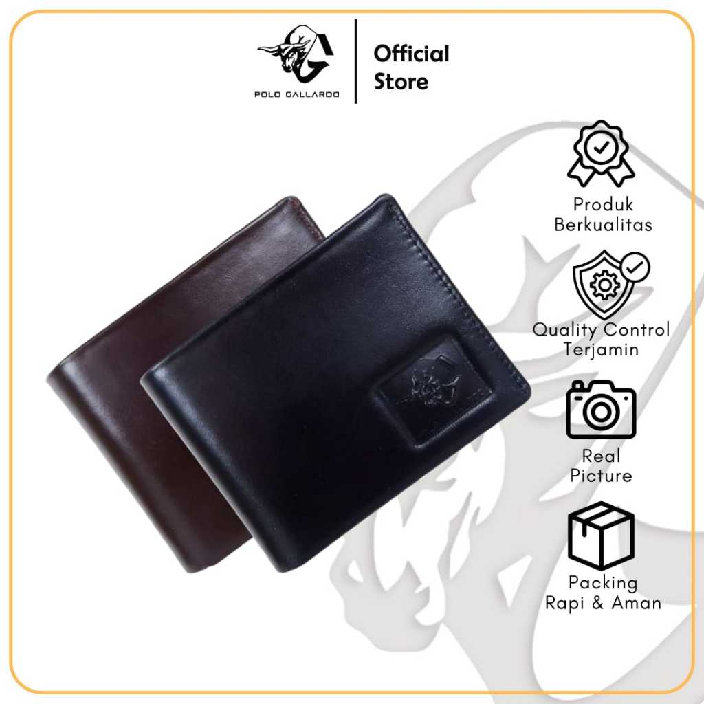 Jual Polo Gallardo Dompet Lipat Pria Bahan Kulit Sapi Original Coklat ...
