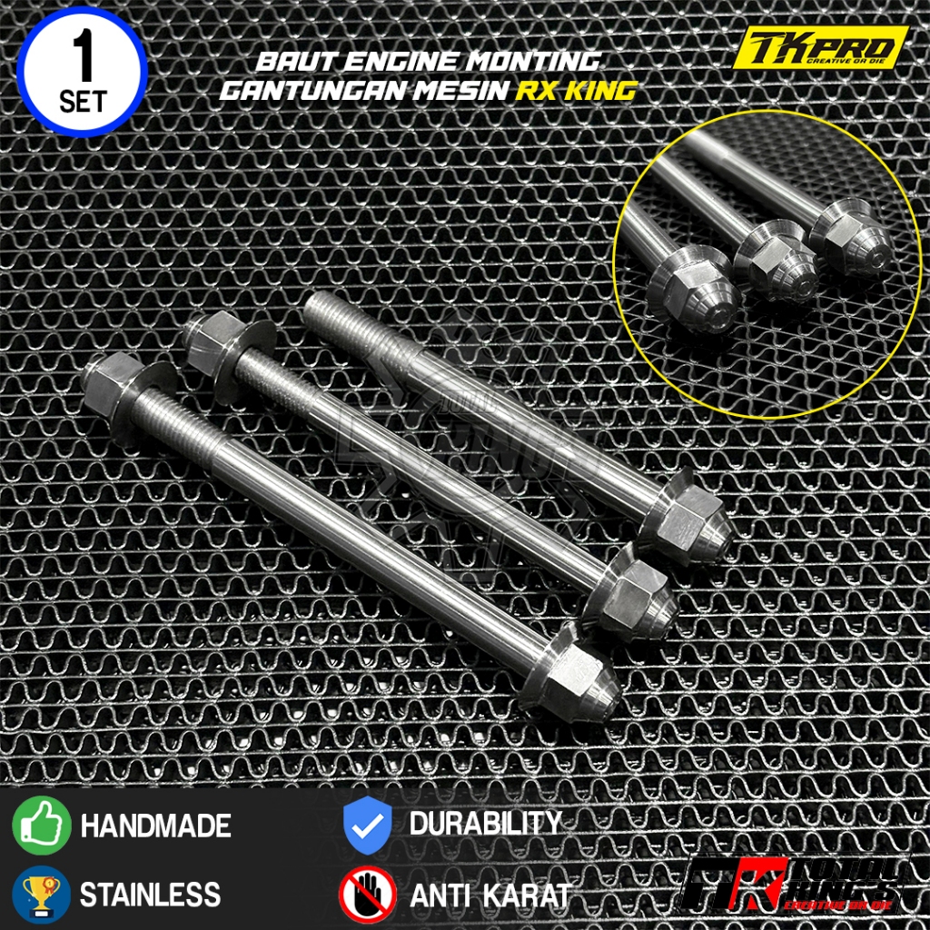 Jual baut monting gantungan mesin stanlis probolt rx king rxs rxk yt115 ...