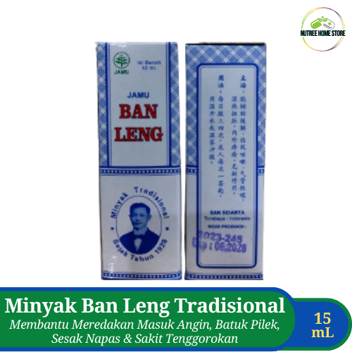 Jual Minyak Ban Leng Botol 15 ml | Meredakan Gejala Masuk Angin ...
