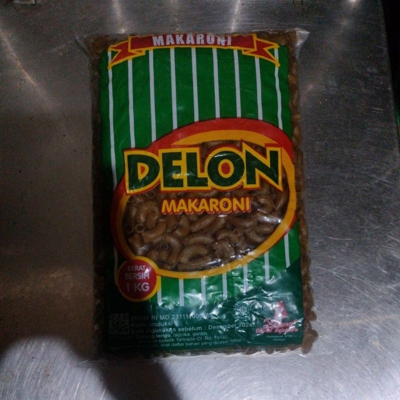 Jual MAKARONI DELON HITAM 1KG | Shopee Indonesia