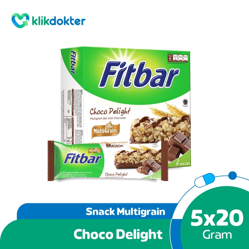 Jual Fitbar Multigrain Chocolate Delight 5x20gr | Shopee Indonesia