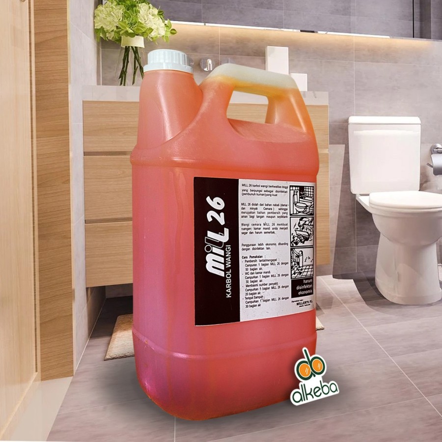 Jual MILL 26 Karbol Wangi Galon 4 liter desinfectan lantai kamar mandi ...