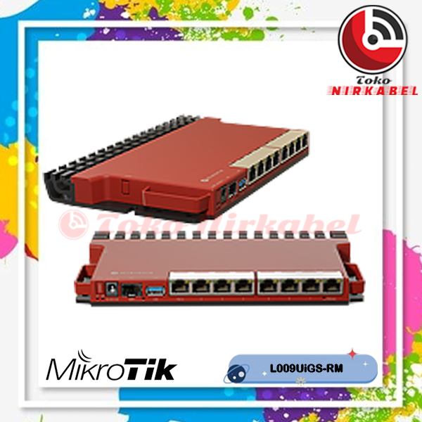 Jual Mikrotik L009UiGS-RM | Router 1 sfp 2.5G 8 port Gigabit support ...