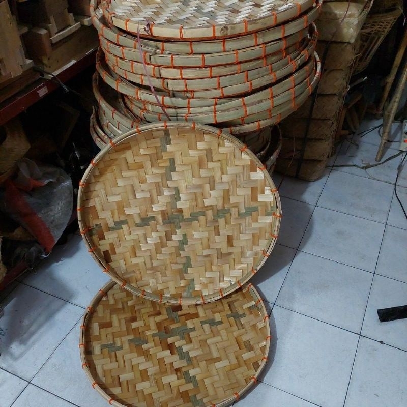 Jual tampah tampi jumbo 60cm / tampah bambu / nyiru bambu 60cm | Shopee ...