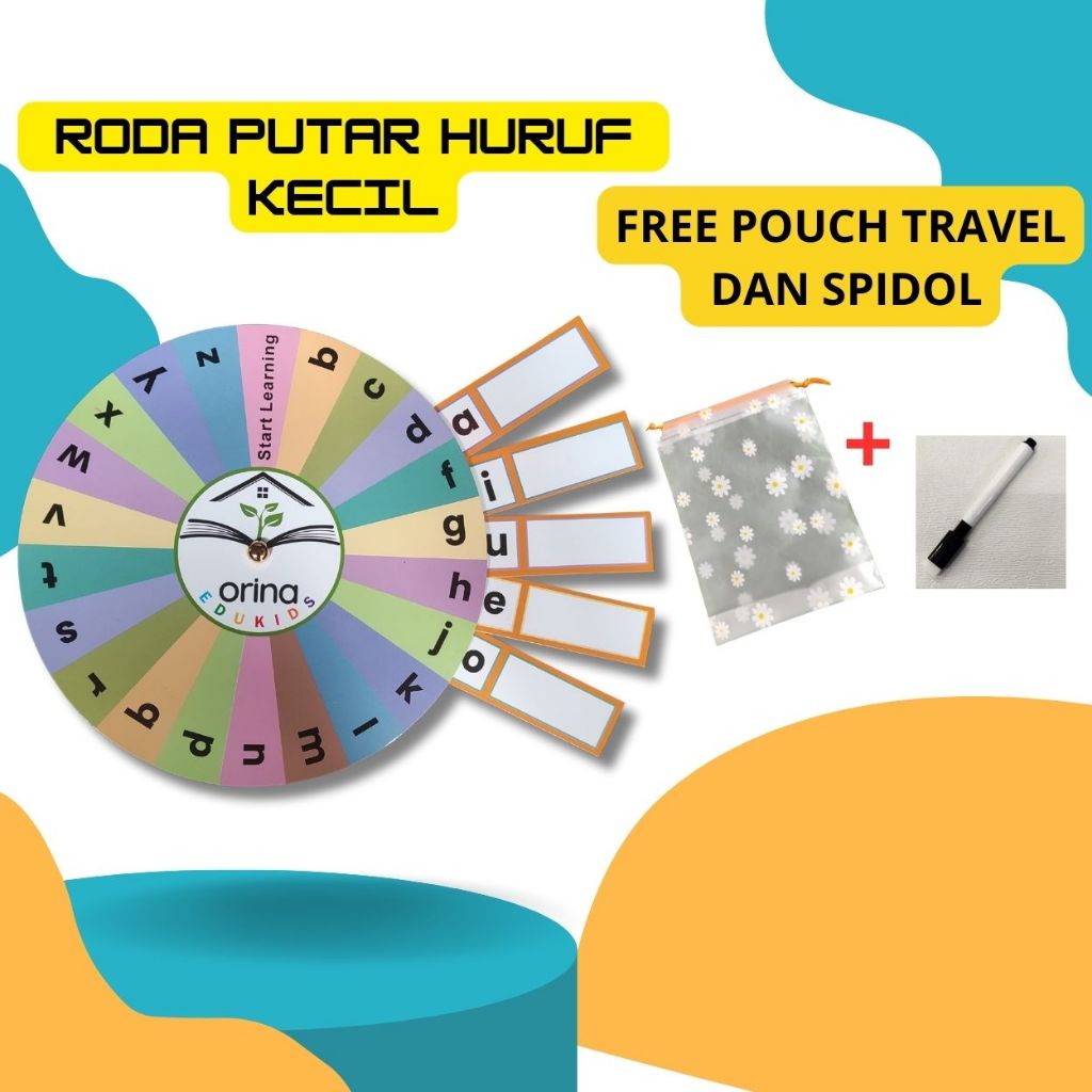 Jual Flash Card Free Spidol Mainan Roda Putar Pintar Baca Anak SD PAUD ...