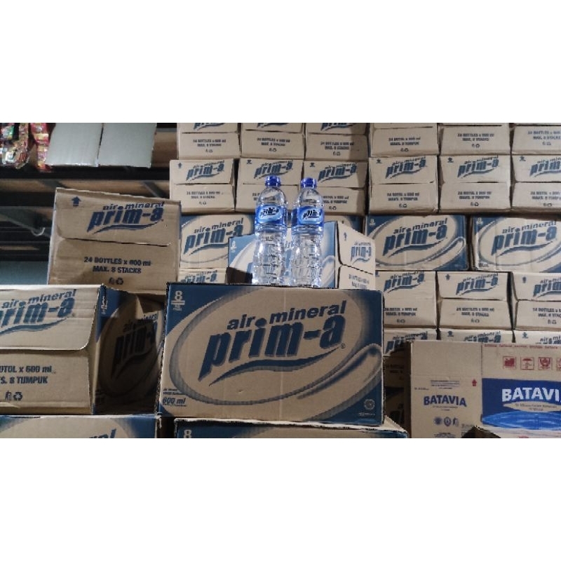 Jual Air Minum Prima / Prim-A botol 600ml 1 dus 24 pcs | Shopee Indonesia