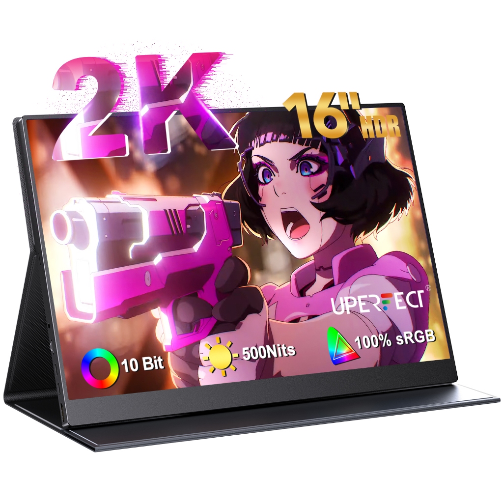 Jual UPERFECT Portable Monitor 16 Inch 2K LCD HDR Usb C Type C HDMI ...