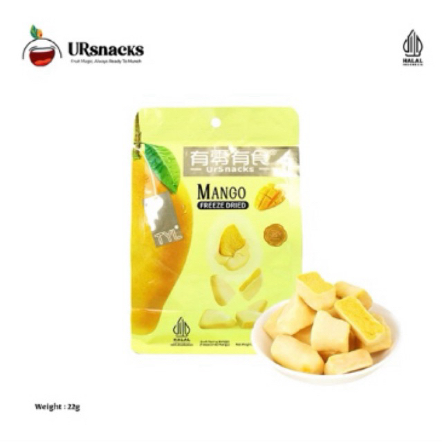 Jual Ursnacks Freeze Dried Mango - Snack Keripik Buah Mangga Kering Cemilan Diet | Shopee Indonesia