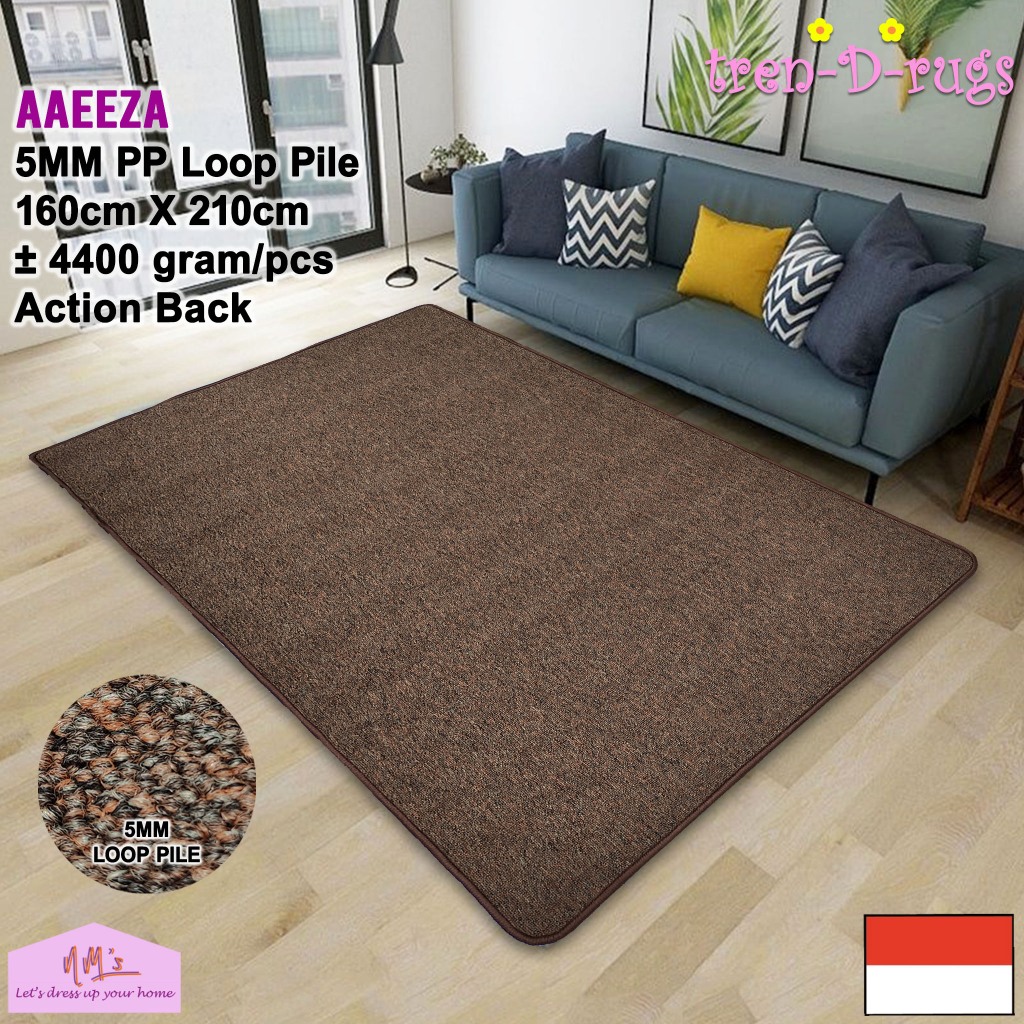 Jual Tren-D-rugs Karpet polypropylene polos alas lantai ruang tamu ...