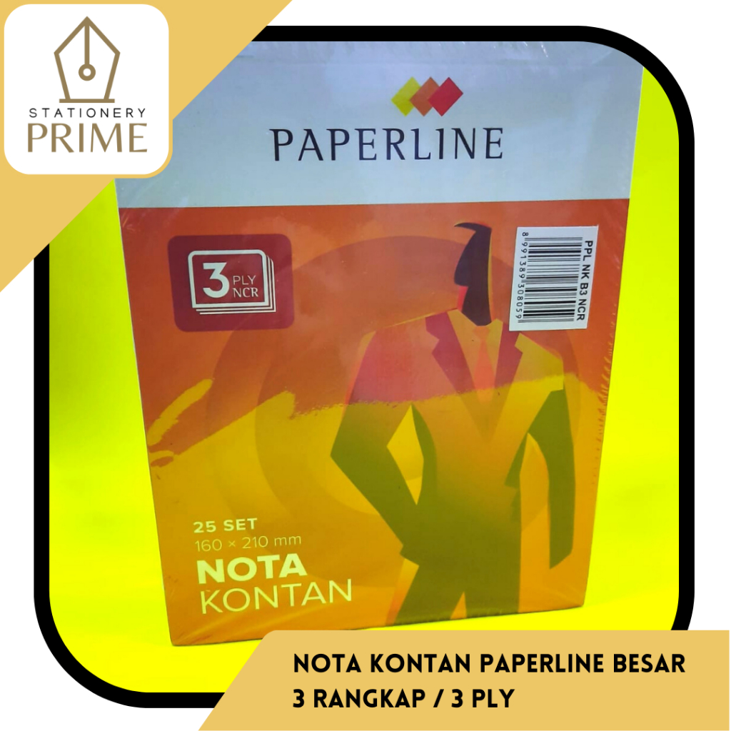 Jual Nota Kontan / Bon Besar 3 Ply 3 Rangkap Paperline ( 1 Pack isi 10 ...