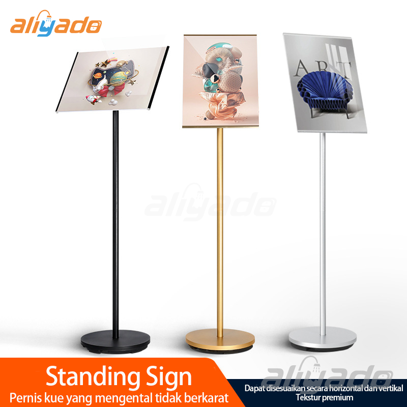 Jual ⚡Ready Stock⚡A3/A4 Standing Sign Frame Floor Standing Acrylic ...