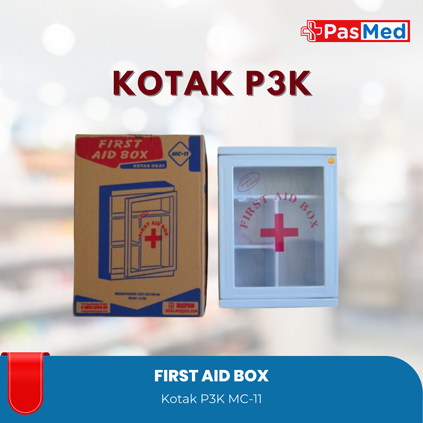 Jual PASMED | MASPION | Kotak P3k MC11 / Kotak P3k Dinding / First Aid Box MC 11 | Shopee Indonesia
