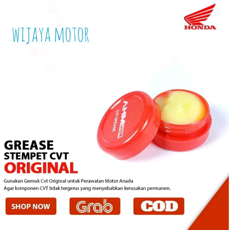 Jual STEMPET GREASE PELUMAS ANTI PANAS ASLI AHM 10G | Shopee Indonesia