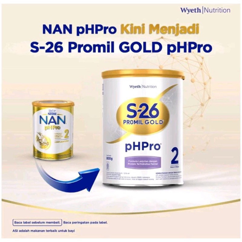 Jual Susu Nan PH Pro 2/ S26 Phpro 2 800gram kemasan baru exp panjang ...
