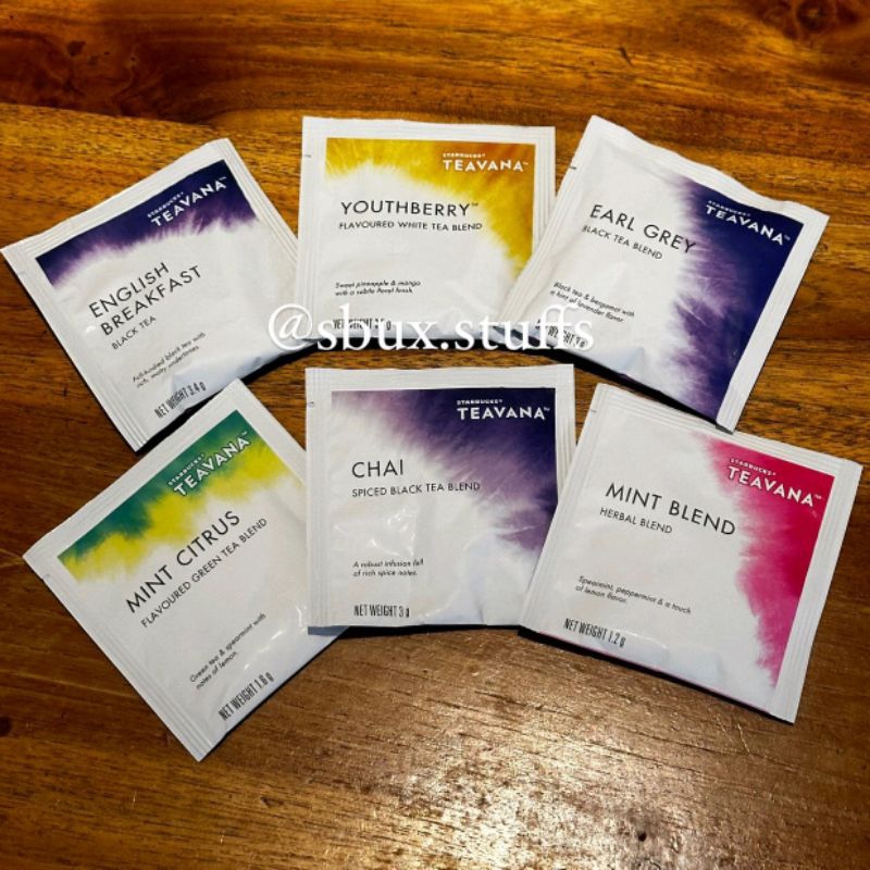 Jual Starbucks Teavana Tea Teh Youth Berry Mint Blend Mint Citrus Chai ...