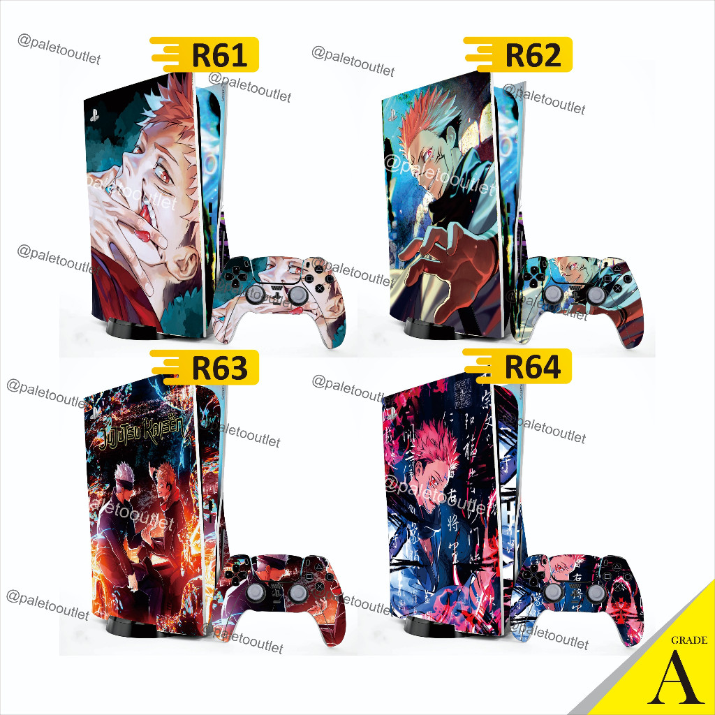 Jual Garskin Stiker ps5 disc ps5 digital motif jujutsu kaisen yuji ...