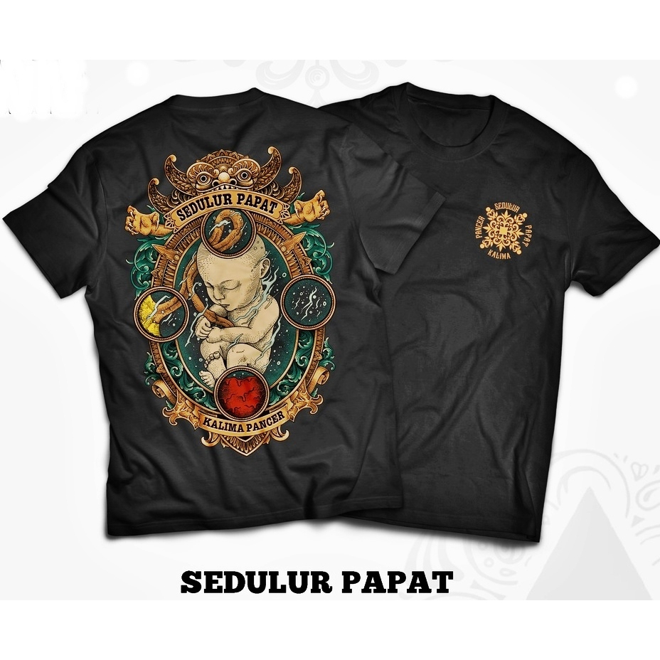 Jual kaos jawa sedulur papat KALIMA PANCA kaos jawa kaos budaya jawa ...