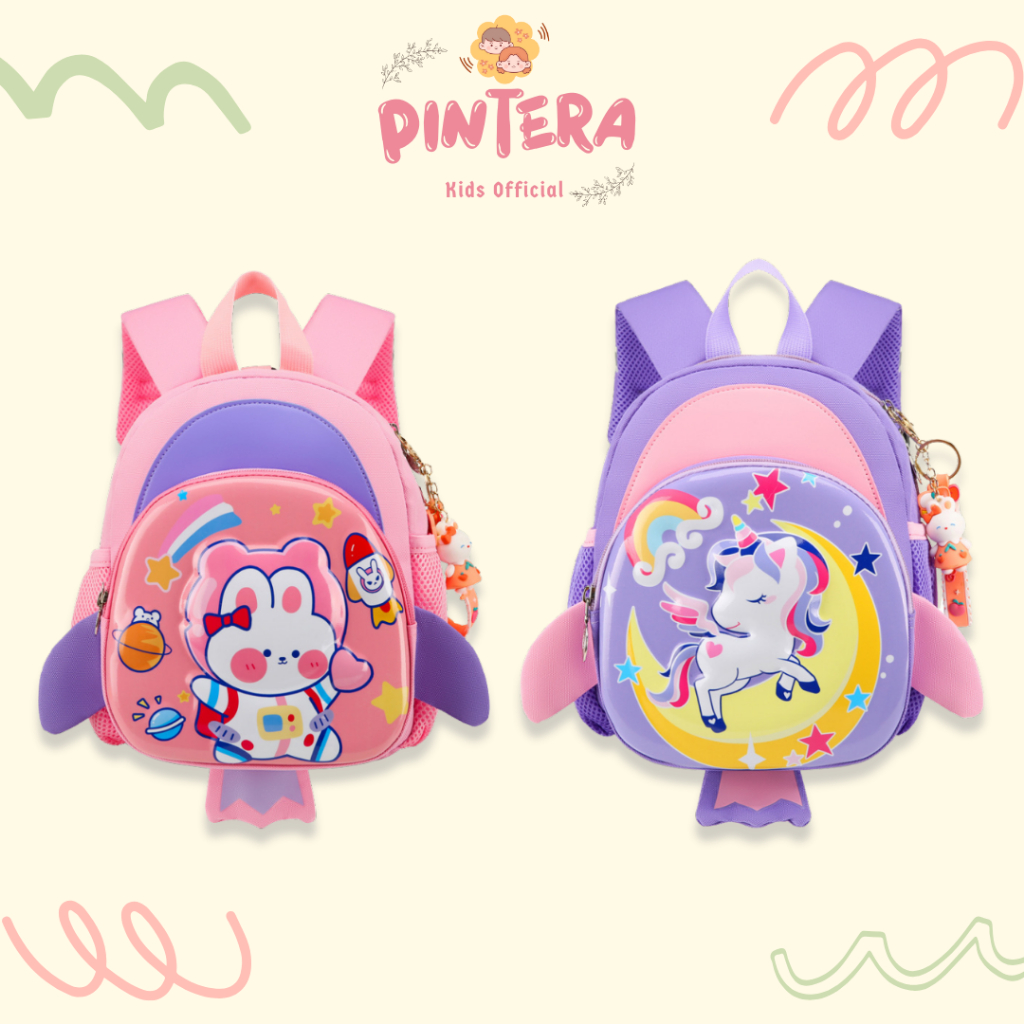 Jual Pintera - Tas Sekolah Anak Perempuan PAUD Ransel Unicorn Bunny ...
