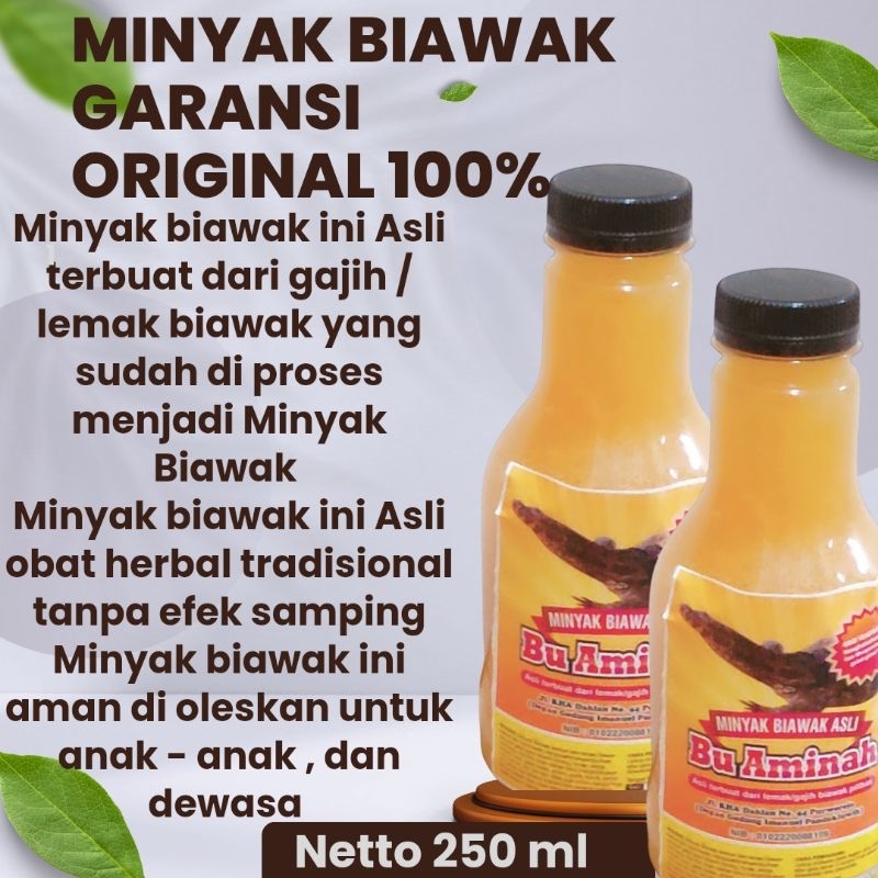 Jual MINYAK BI AWAK ASLI /MURNI 250 ML@ DAPAT MENGOBATI BERBAGAI MACAM ...