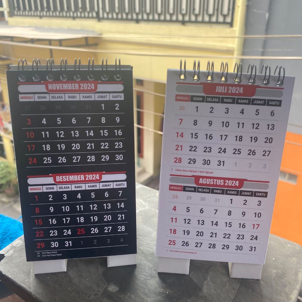 Jual Kalender 2024 Meja Mini Kalender Meja Mini Kalender Aesthetic 2024 ...