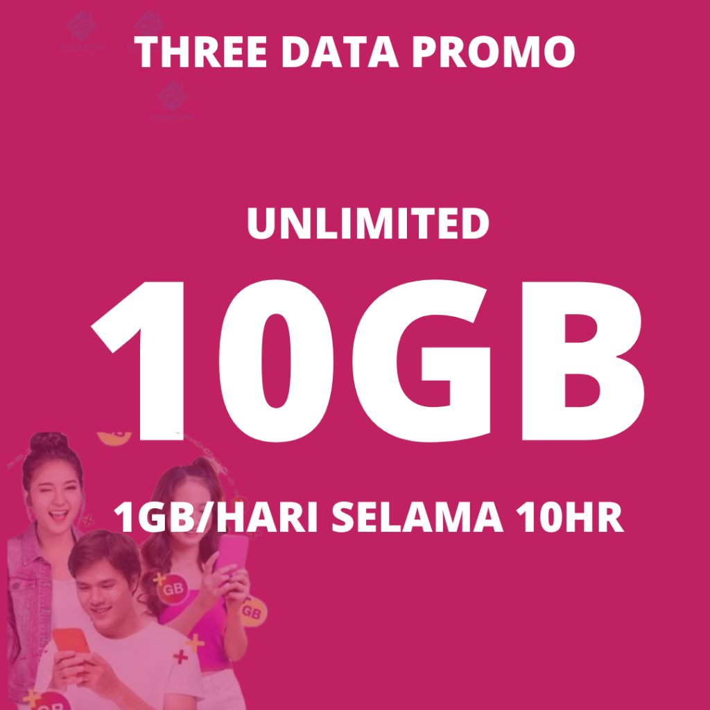Jual PAKET DATA THREE MURAH KUOTA TRI ISI ULANG HAPPY BULANAN 52GB, 25GB, 12GB, 18GB THREE DATA ...