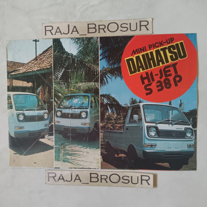 Jual Poster brosur katalog flyer jadul lawas Daihatsu Hijet Hi Jet S38 ...