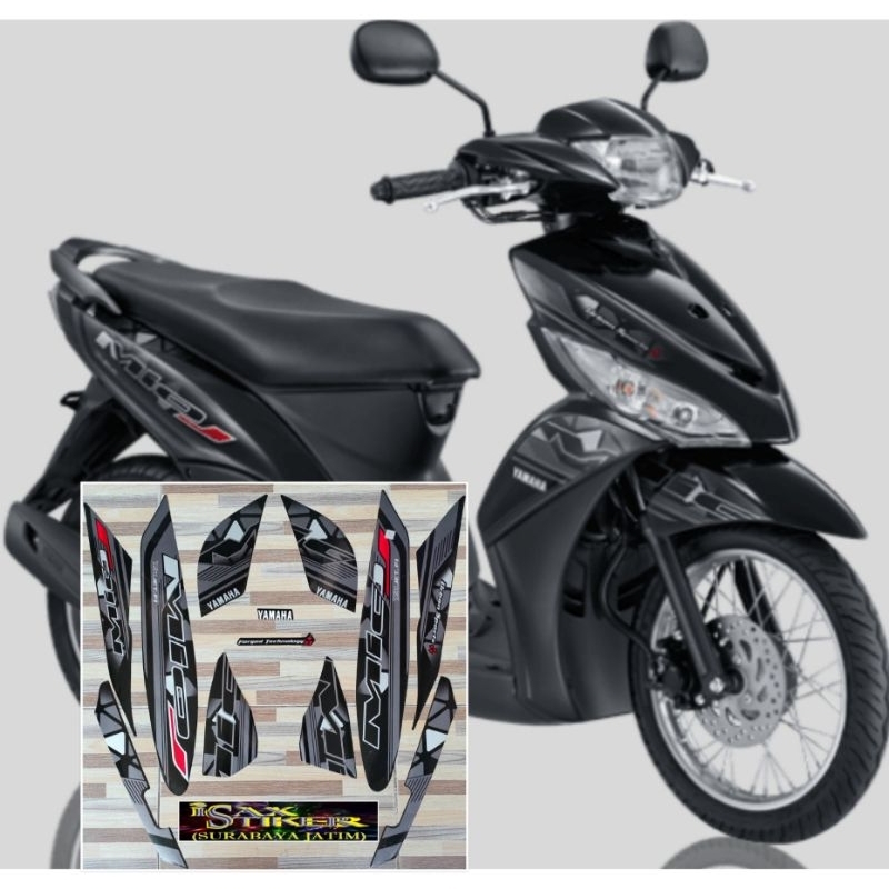 Jual Striping original Yamaha Mio J hitam tahun 2013 2014 | Shopee ...