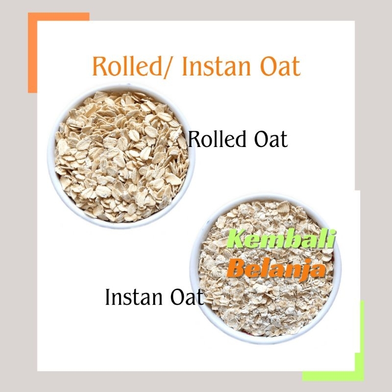 Jual Rolled Oat 250 Gram/ Gandum Utuh/ Instan Oat/ Gandum Kasar/ Oat ...