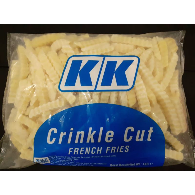 Jual Kentang KK crinkle Cut French Fries 1kg | Shopee Indonesia