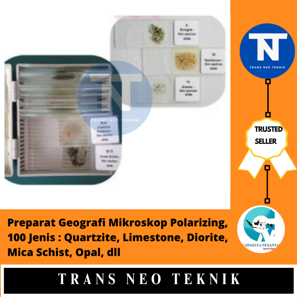 Jual Preparat Geografi Mikroskop Polarizing, 100 Jenis : Quartzite ...