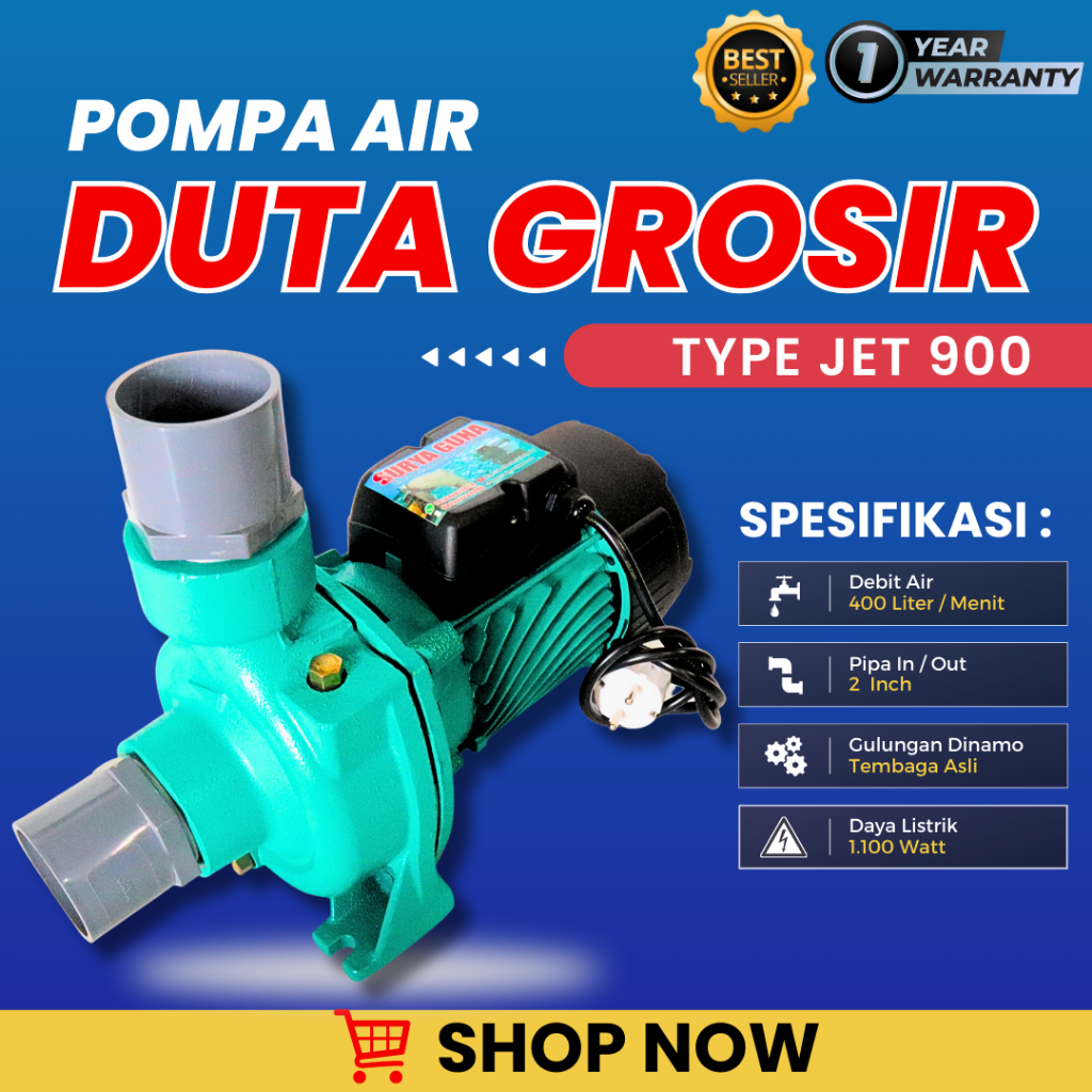 Jual Harga pompa air modifikasi murah berkualitas tipe JET 900 pompa ...