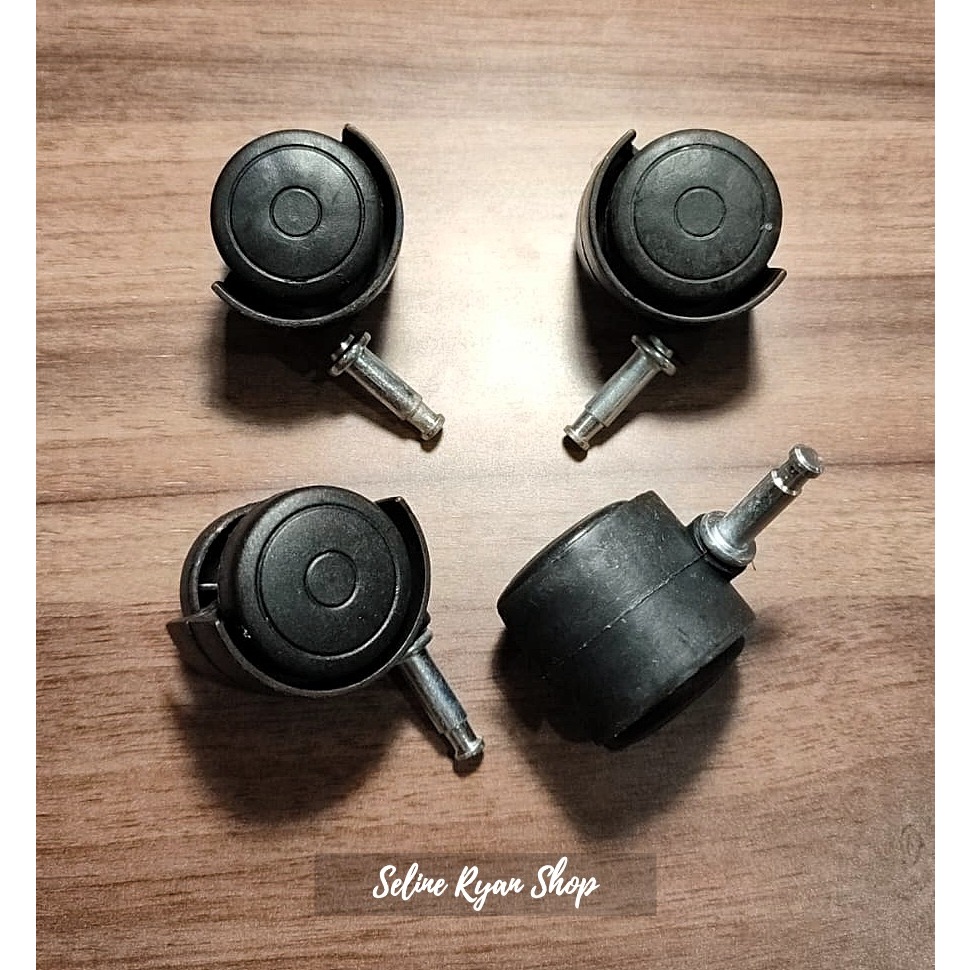 Jual Roda Italy / Roda Plastik Hitam untuk sofa, kursi, rak troly kecil ...