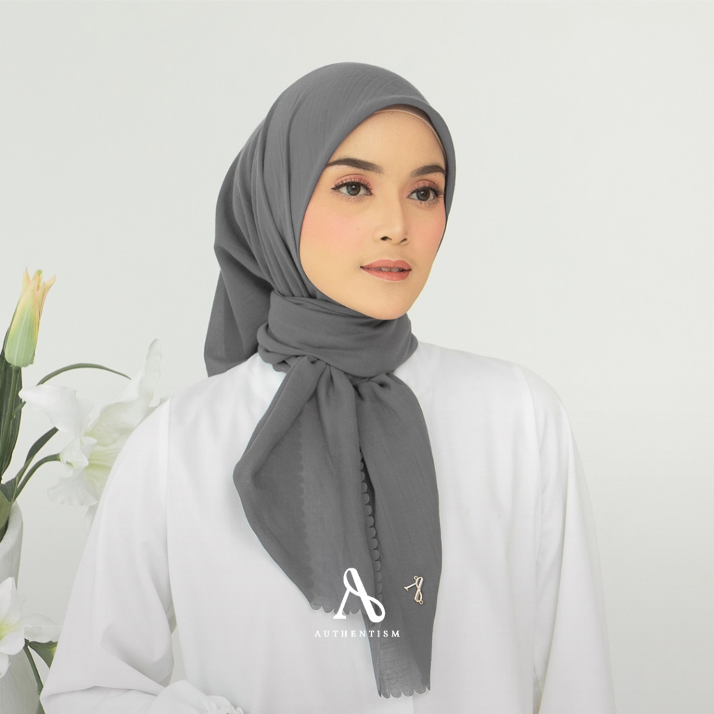 Jual AUTHENTISM ID Raline Basic Voal - Kerudung Segi Empat Polos Premium | Shopee Indonesia