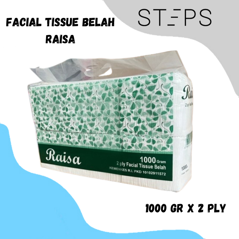 Jual Facial Tissue Belah RAISA / Tisu Tissue Belah 1000gr / RAISA Tisu ...