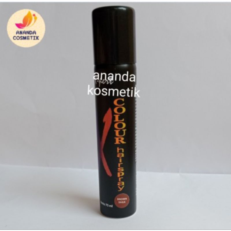 Jual HAIRSPRAY COLOR X-PERT WARNA COKELAT (SAGA BROWN ) 75ML ...